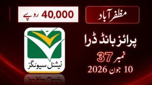 Rs. 40000 Prize Bond 10 June 2026 Result Draw No. 37 List Muzaffarabad ...